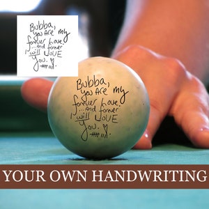 Personalized Engraved Snooker/billiards Cue Ball - White 52mm Ball for ...