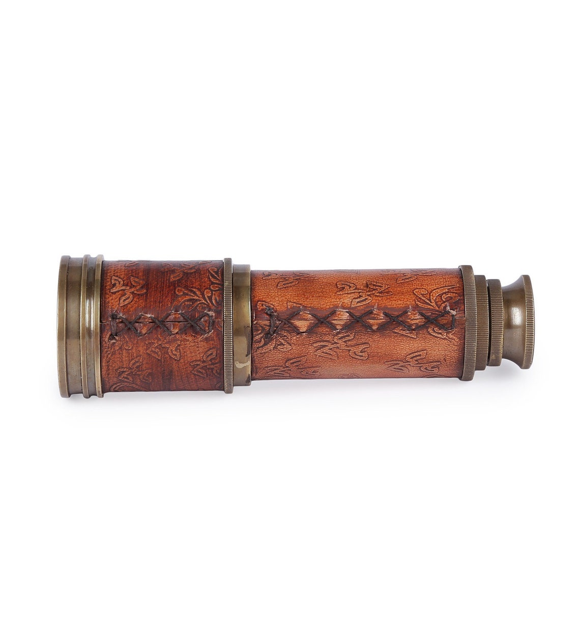 Personalized Nautical Vintage Brass & Leather Handheld - Etsy UK