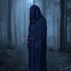 Ghost Costume Nazgŭl, Witch Dementors Cloak, Wizard Cape, Medieval Cape ...