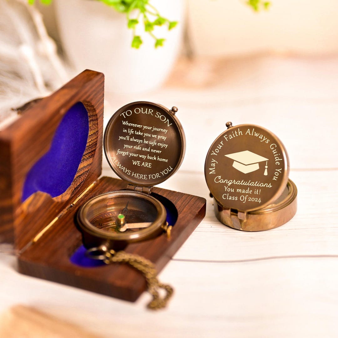 Personalized Graduation Gift Compass, Custom Working Compass, Gift for ...