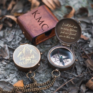 Engraved Compass, Personalized Compass, Antique Compass, Working ...