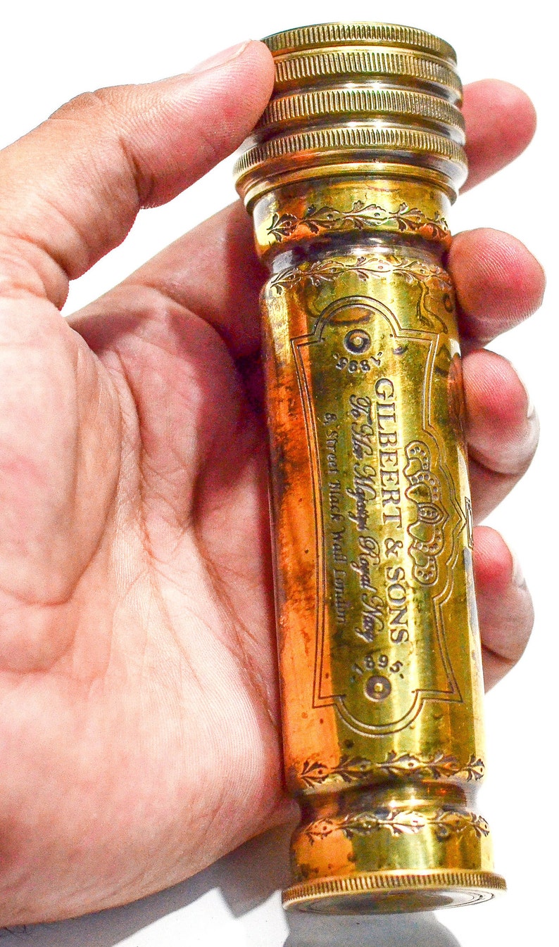 Pure Brass Kaleidoscope Stained Glass Kaleidoscope Etsy