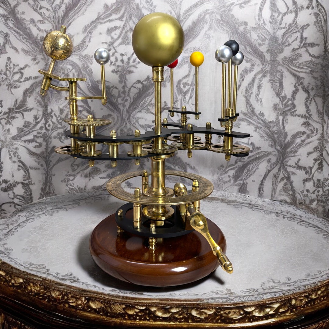 Antique Vintage Brass Orrery Solar System Antique Masterpiece, Working ...