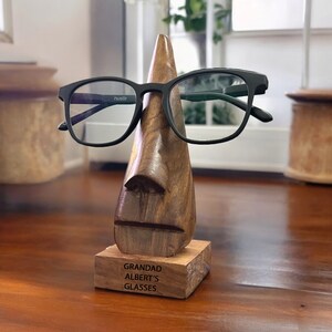 Personalized Wooden Specs Holder - Custom Engraved Father's Day Gift - Laser Engraved Gift ...