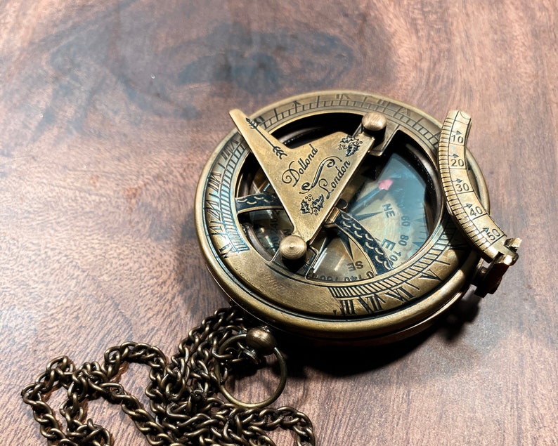 Romantic Gift Ideas for Him/her Sundial Compass With Actual | Etsy