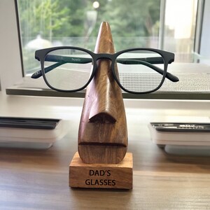 Personalized Wooden Specs Holder - Custom Engraved Father's Day Gift ...