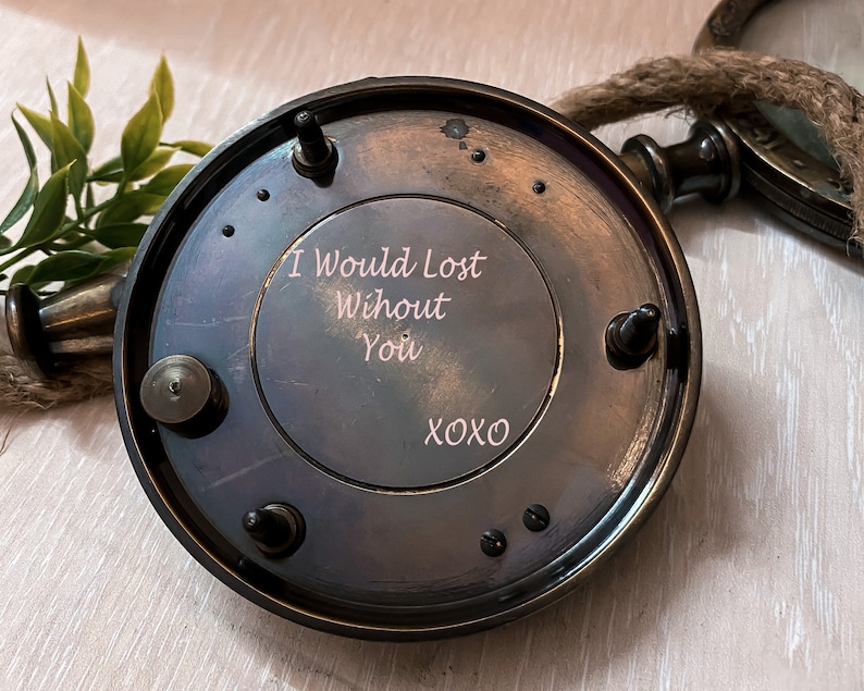 Personalized Sundial Compass 8th Anniversary Gift for Men - Etsy