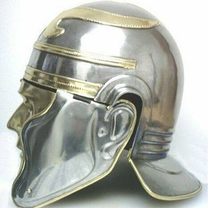 Larp Mask, Roman Battle Mask, Historic Cosplay, Ancient Mask, Face Mask ...
