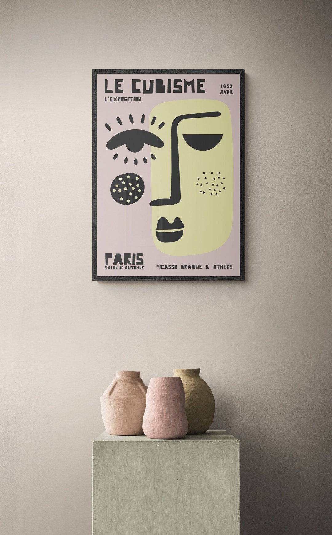 Le Cubisme - Abstract Poster - Exhibiton Poster - Mid-century - Minimal ...