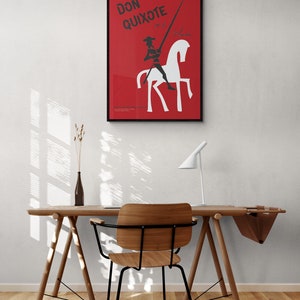 Don Quixote De La Mancha - Cervantes - Theatre Ballet Poster - Red ...