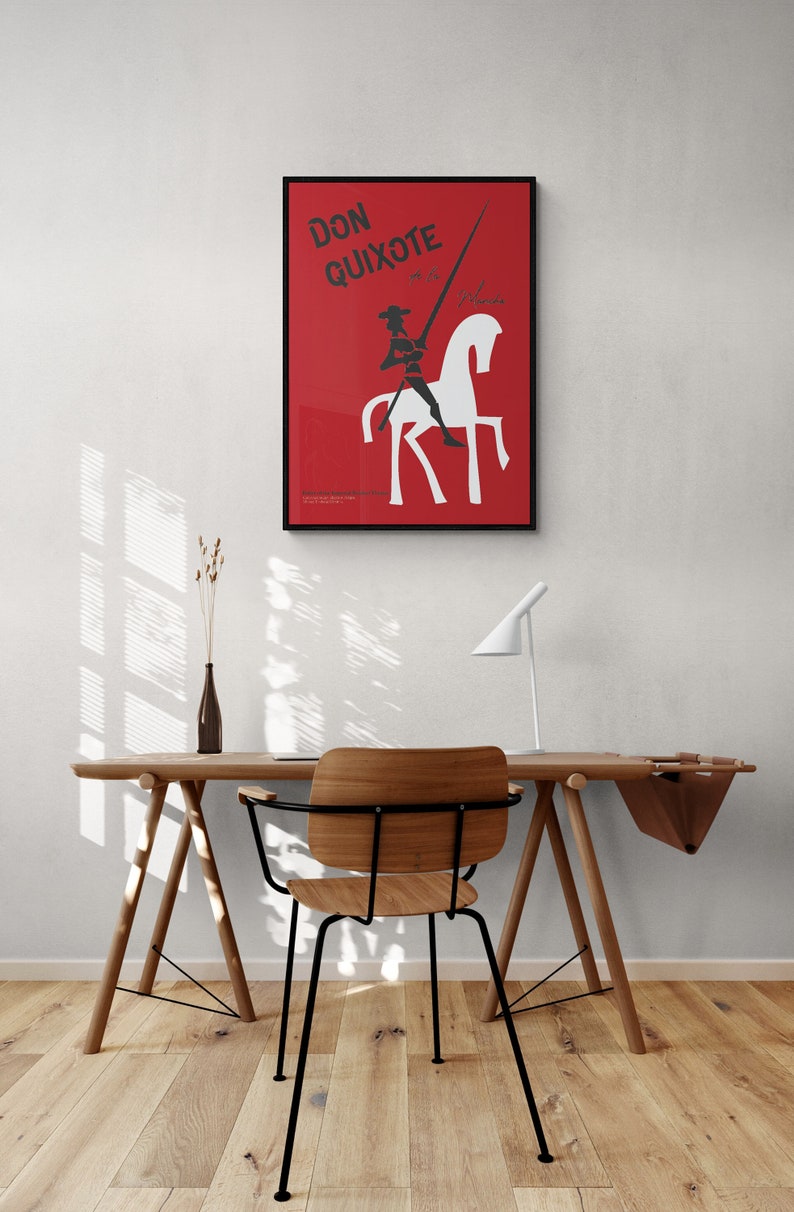 Don Quixote De La Mancha - Cervantes - Theatre Ballet Poster - Red ...