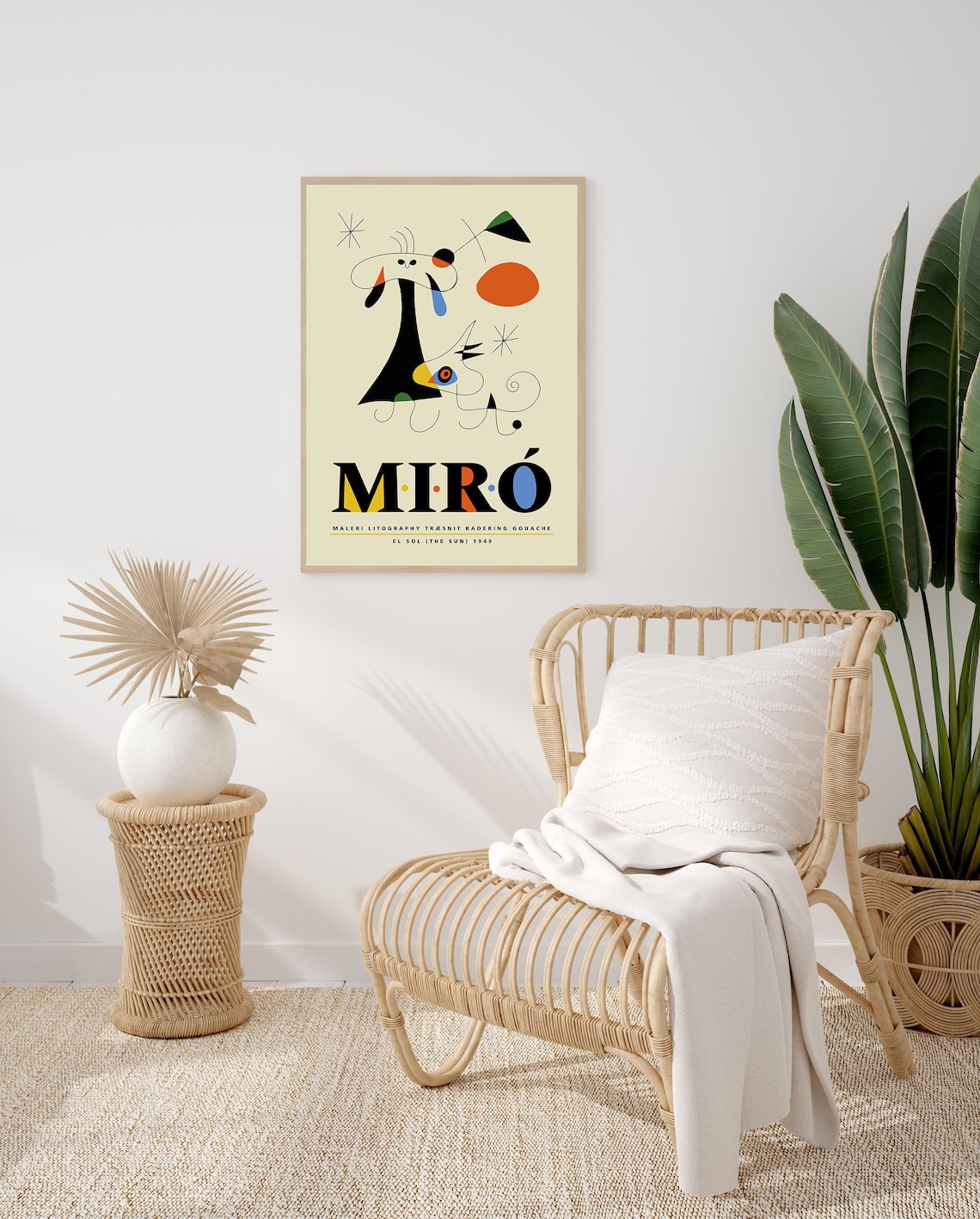 Joan Miro Poster Miro Exhibition Print Maleri Litografi Lithography Art ...