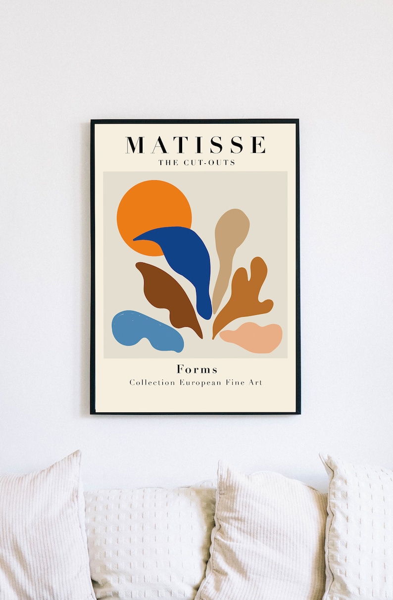 Matisse Forms Poster Matisse Cut Out Henri Matisse | Etsy