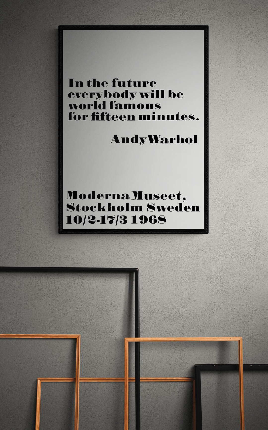 Andy Warhol - Exhibition Poster - Moderna Museet - Sweden - Stockholm ...
