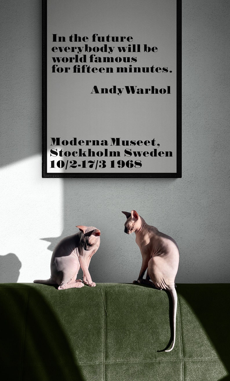 Andy Warhol - Exhibition Poster - Moderna Museet - Sweden - Stockholm ...
