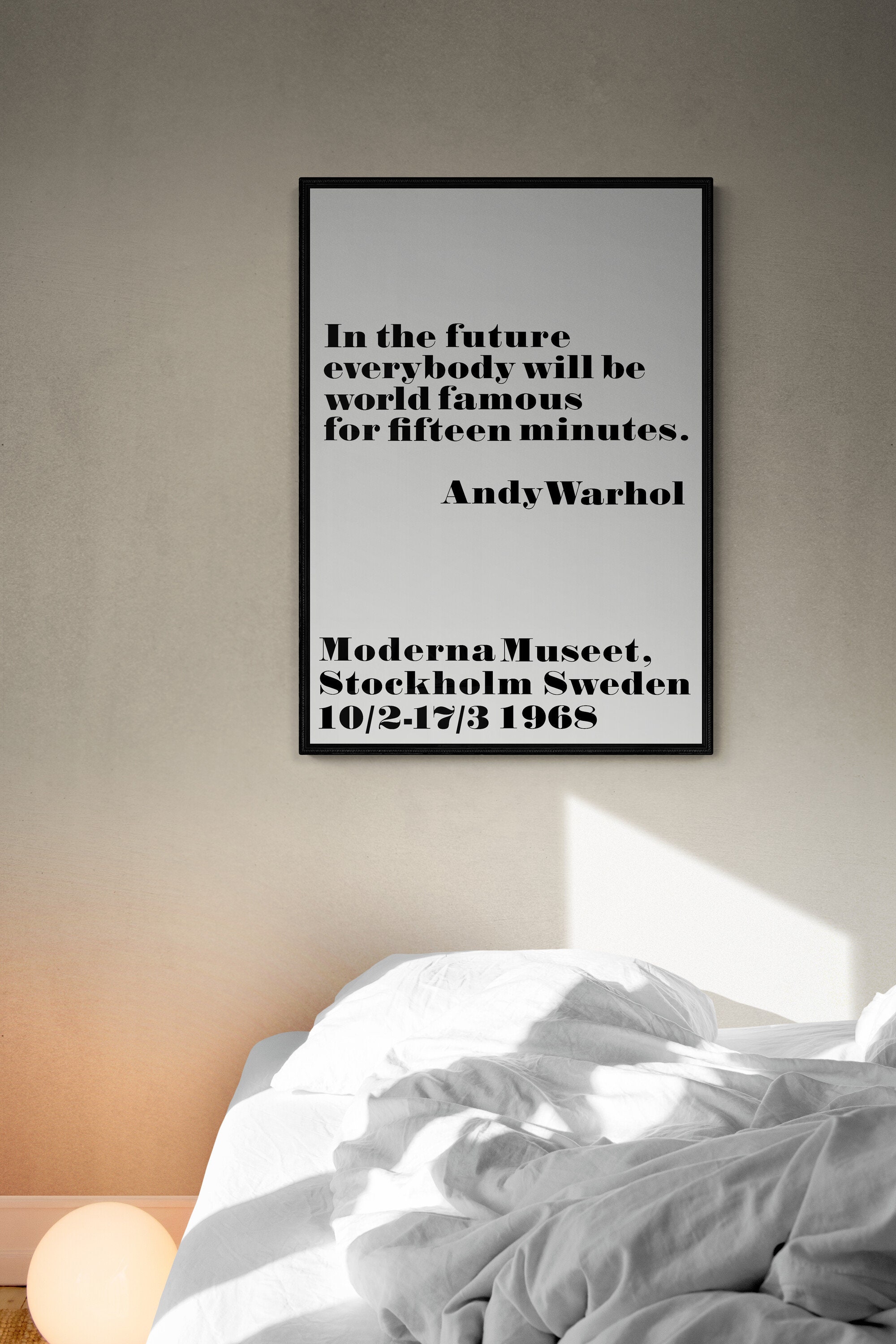 Andy Warhol Exhibition Poster: Moderna Museet, Stockholm (digital ...