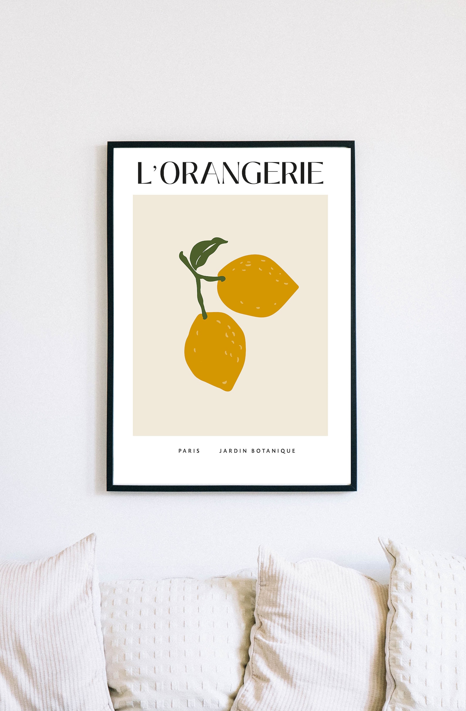 Abstract Orange Poster Abstract Botanical Print Typography - Etsy