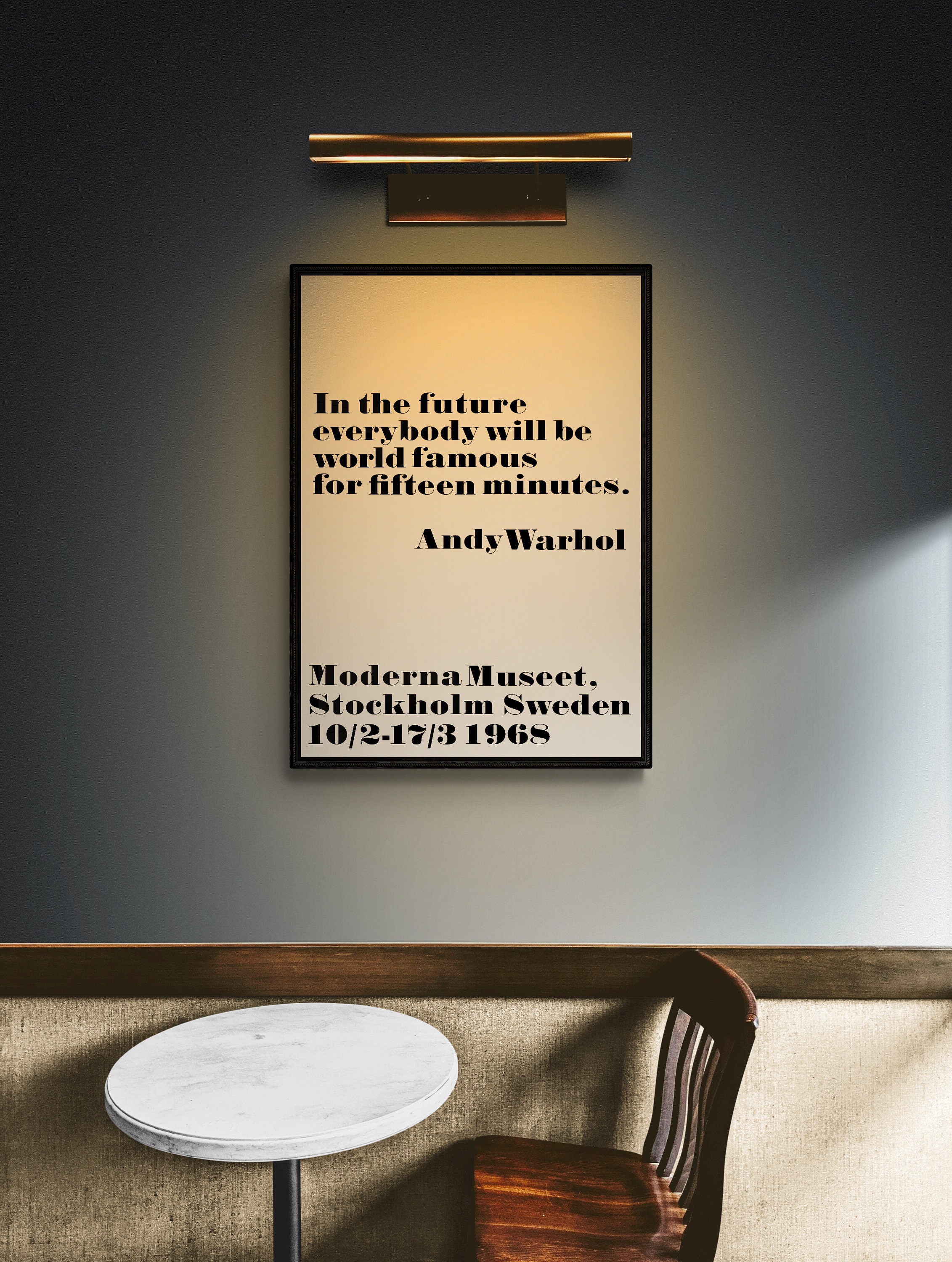 Andy Warhol Exhibition Poster: Moderna Museet, Stockholm (digital ...