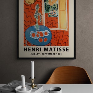 Henri Matisse - Red Interior, Still Life on a Blue Table - Paris ...