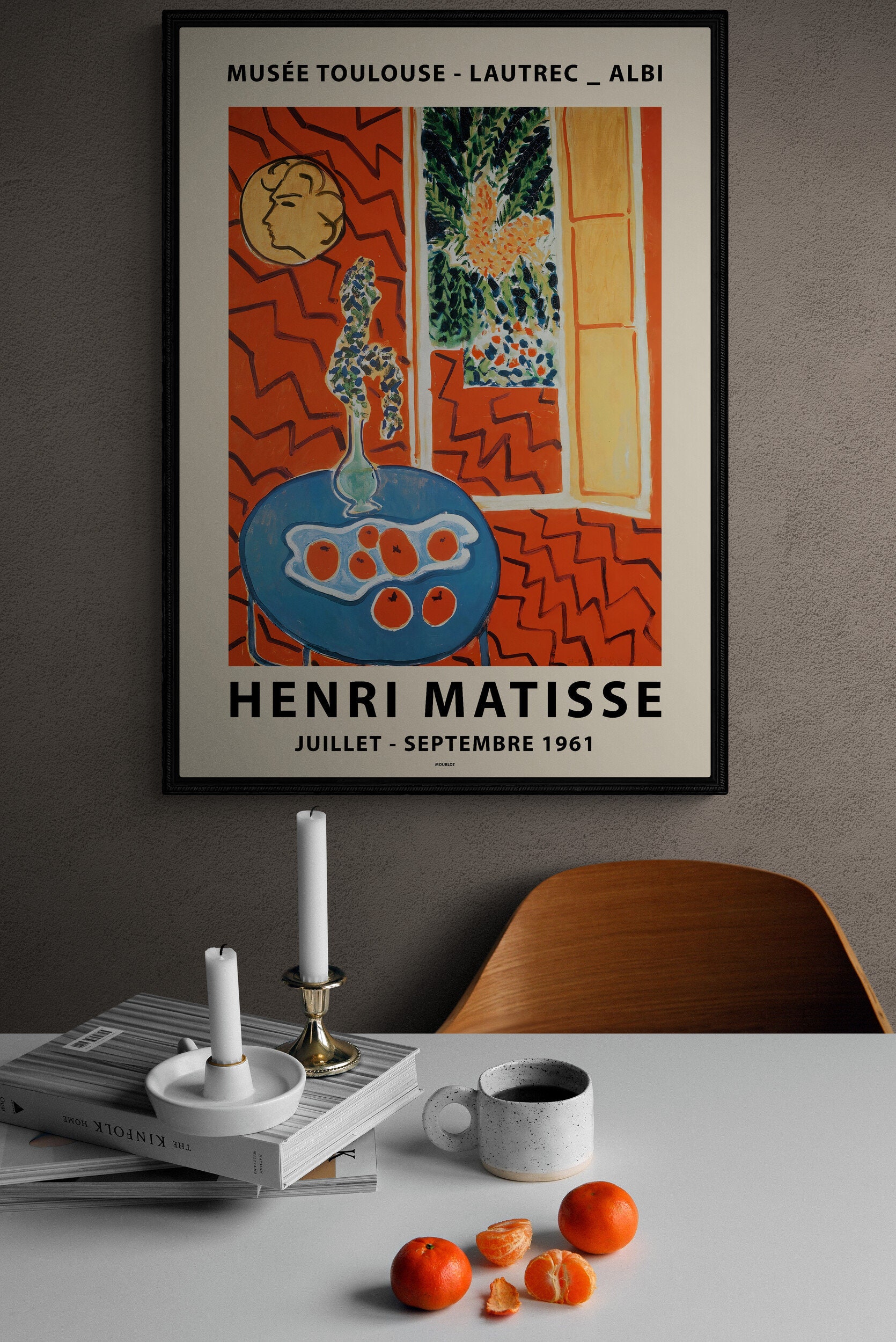 Henri Matisse Red Interior Still Life on a Blue Table - Etsy