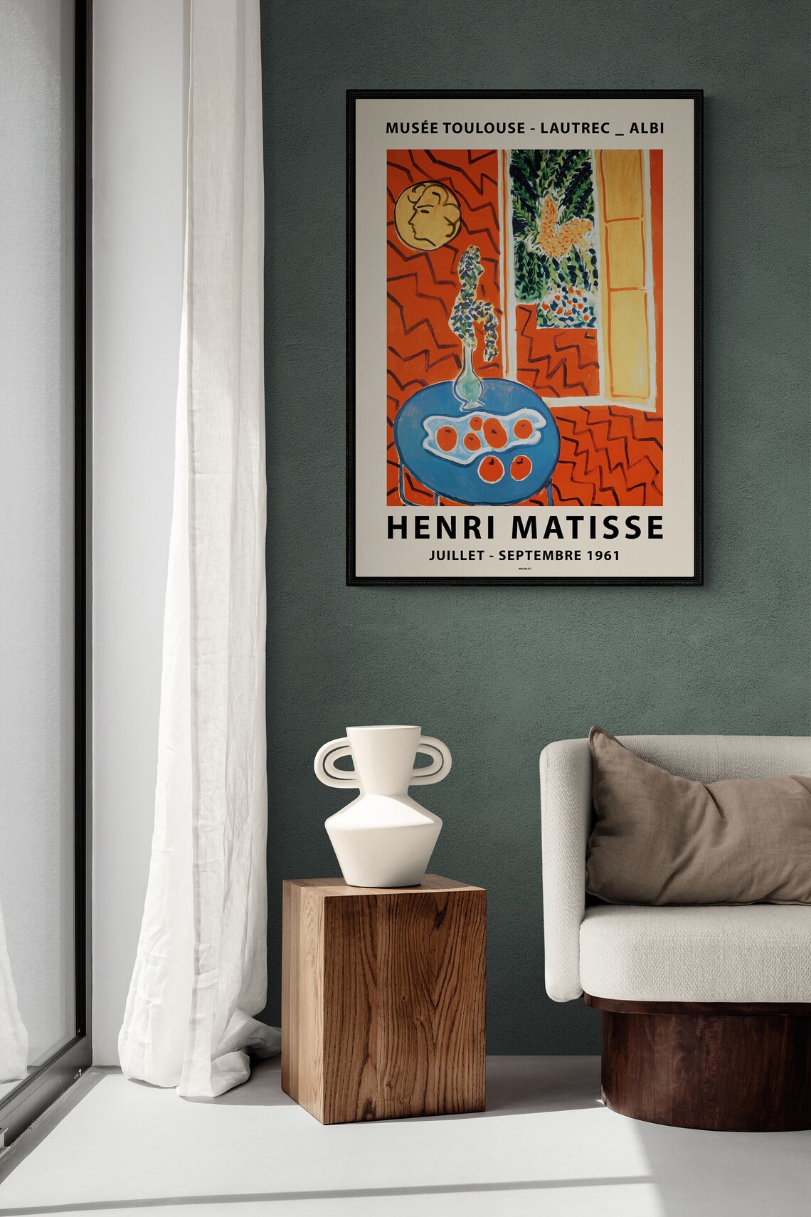 Henri Matisse Red Interior Still Life on a Blue Table - Etsy