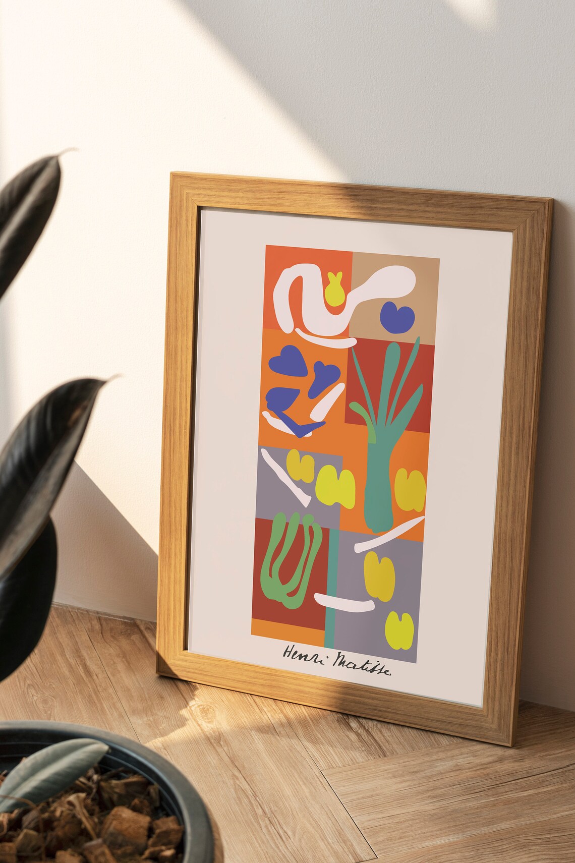 Matisse Abstract Remake Poster Matisse Signature Poster Matisse Cut Out ...