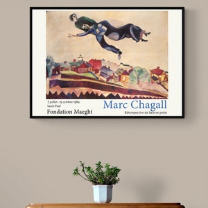 Marc Chagall - Retrospective - Exhibition Poster - La Passeggiata - the ...