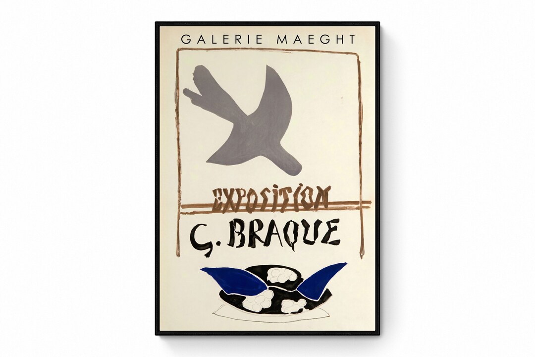 Exposition Braque- Georges Braque - Lithographic Exhibition Poster ...