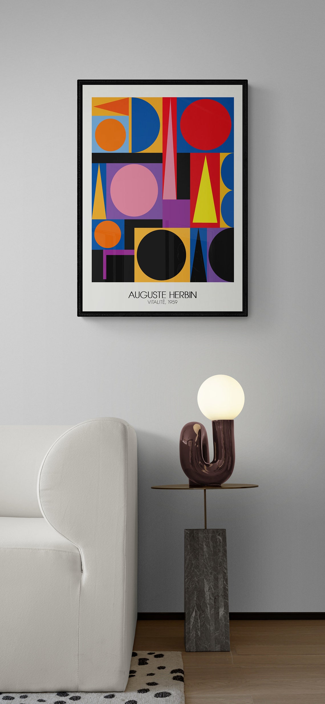 Auguste Herbin Print Vitalité 1959 Geometric Wall Art - Etsy