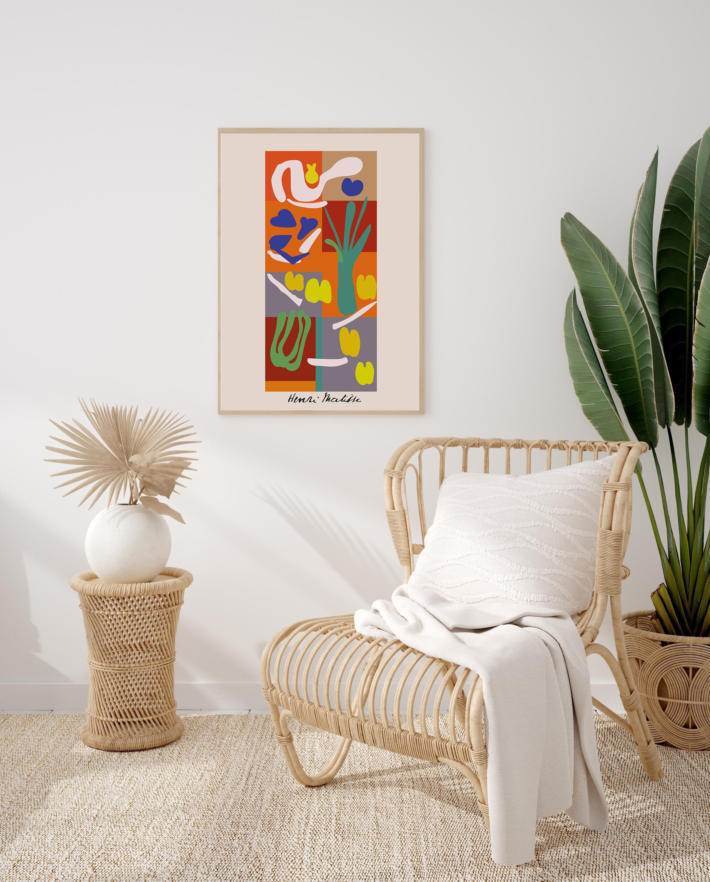 Matisse Abstract Remake Poster Matisse Signature Poster Matisse Cut Out ...