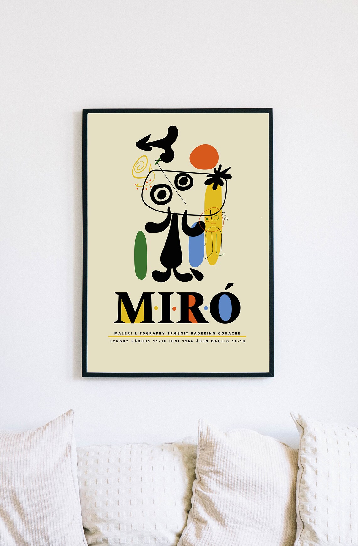 Joan Miro Poster Miro Exhibition Print Maleri Litografi - Etsy
