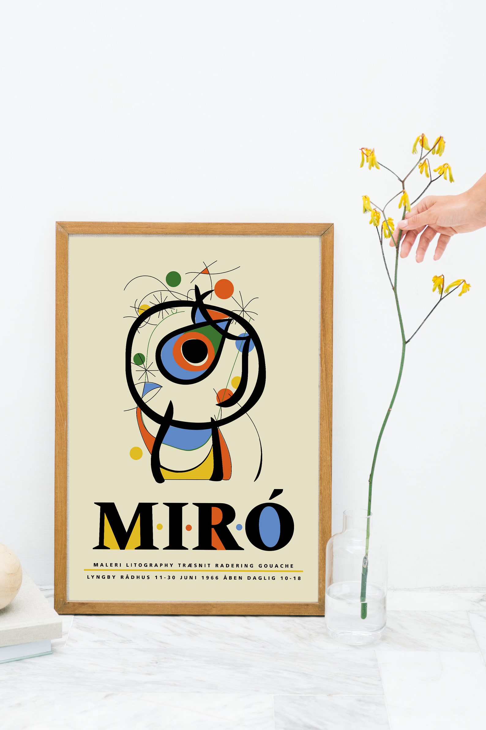 Joan Miro Poster - Miro Exhibition Print - Maleri Litografi ...
