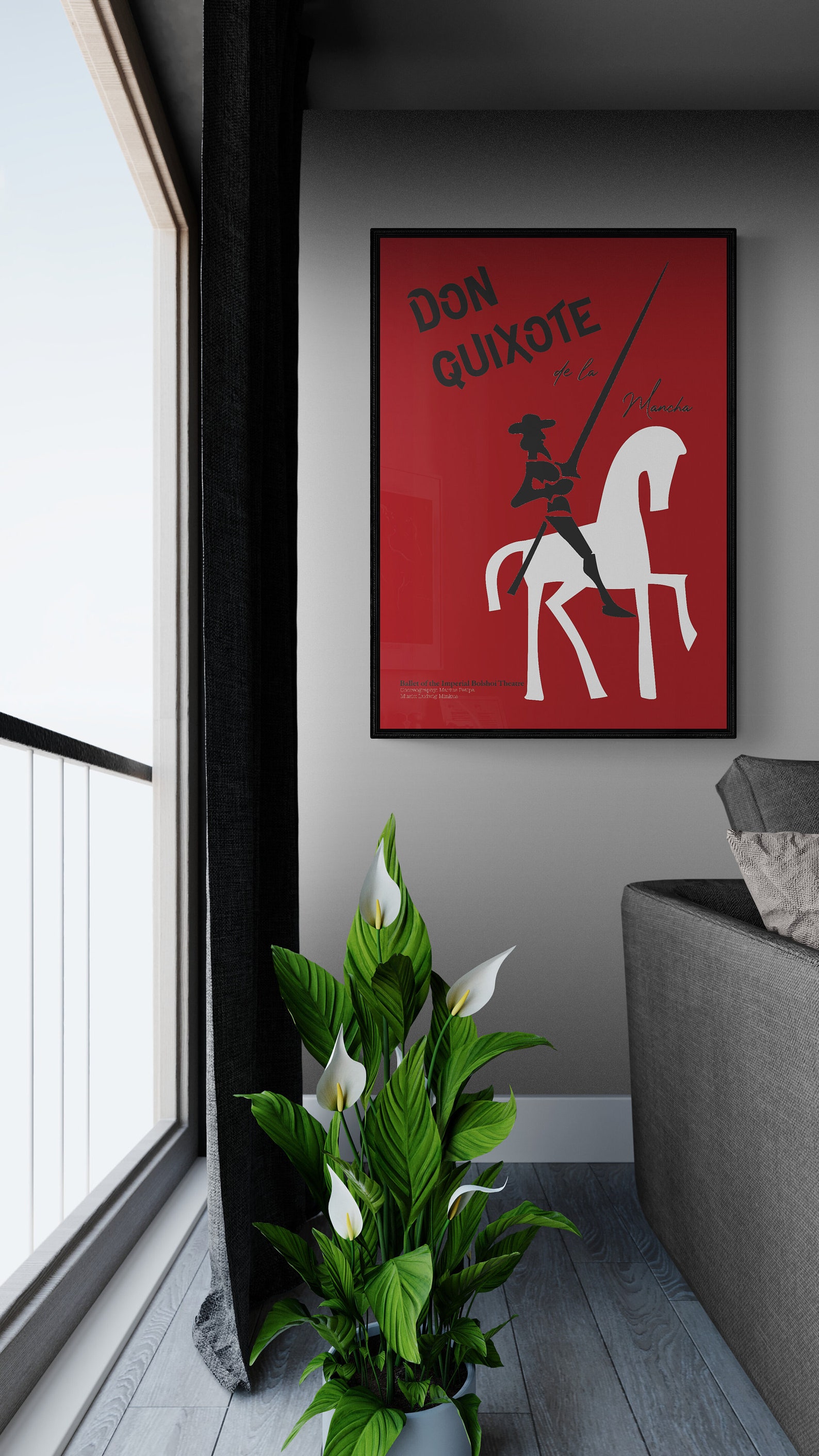 Don Quixote De La Mancha Cervantes Theatre Ballet Poster - Etsy