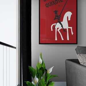 Don Quixote De La Mancha - Cervantes - Theatre Ballet Poster - Red ...