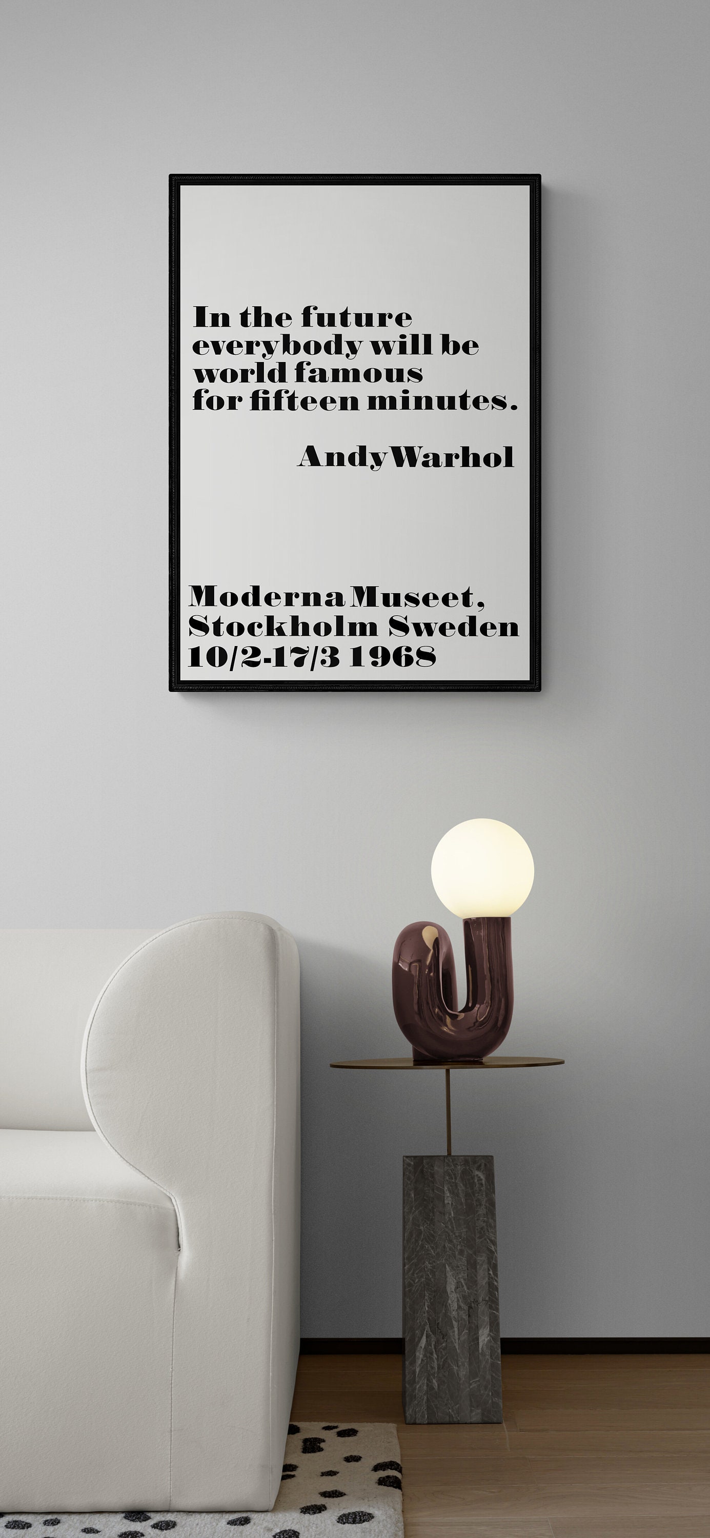 Andy Warhol - Exhibition Poster - Moderna Museet - Sweden - Stockholm ...