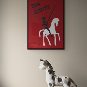 Don Quixote De La Mancha - Cervantes - Theatre Ballet Poster - Red ...