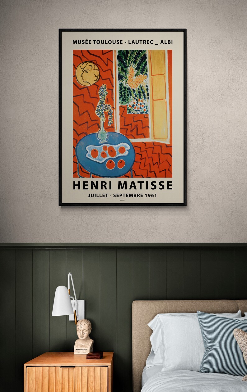 Henri Matisse Red Interior Still Life on a Blue Table - Etsy
