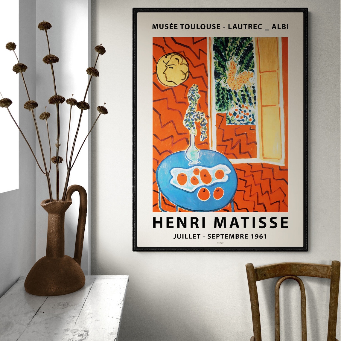 Henri Matisse Red Interior Still Life on a Blue Table - Etsy