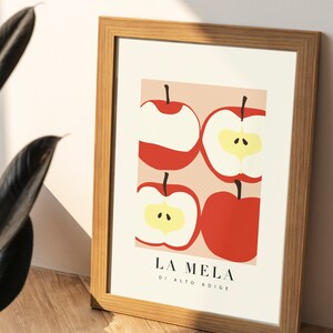 La Mela - Apple Design - Abstract Apple Drawing - Botanical Design ...