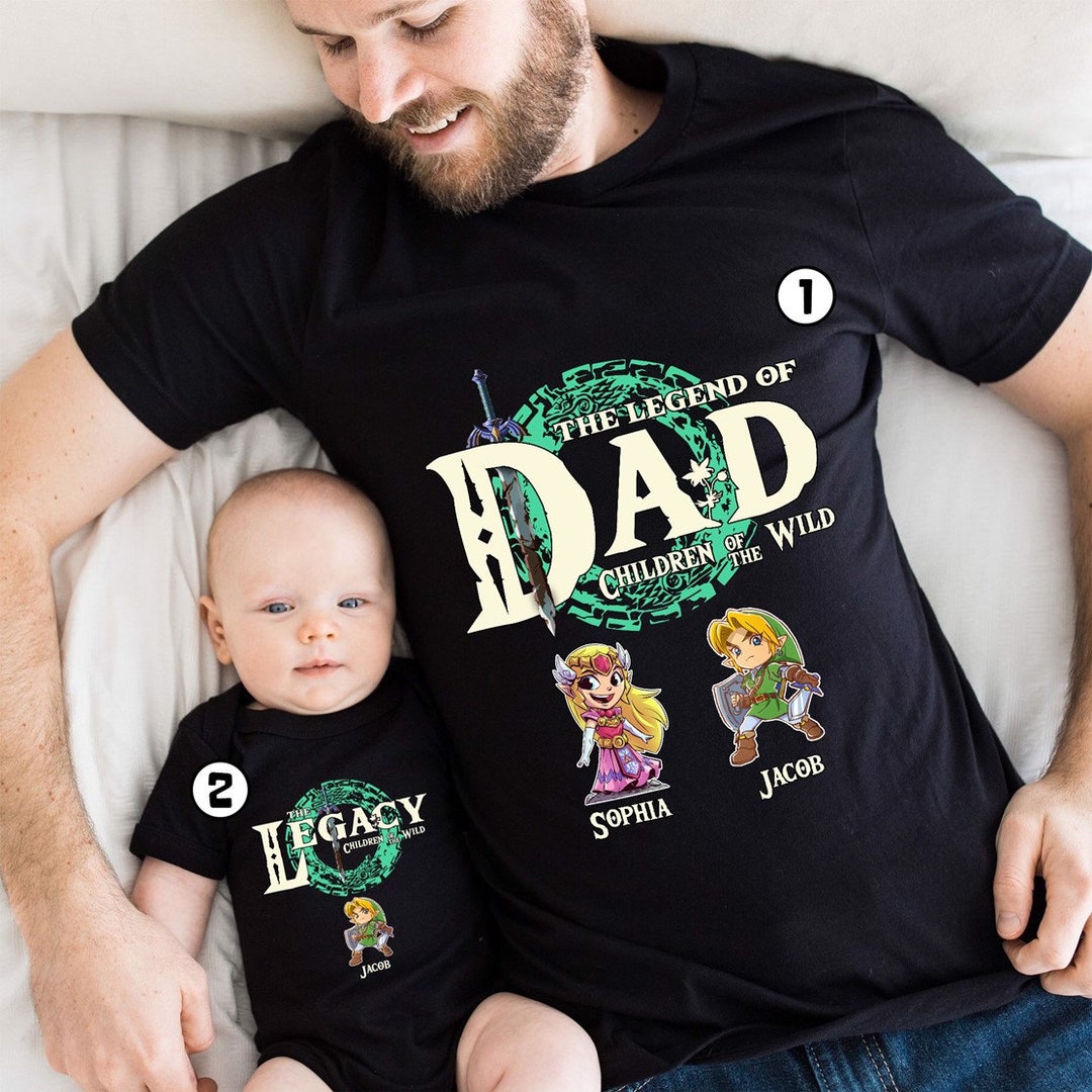 Legend of Zelda Legend of Dad Father Day Shirts, Zelda Dad Shirt ...