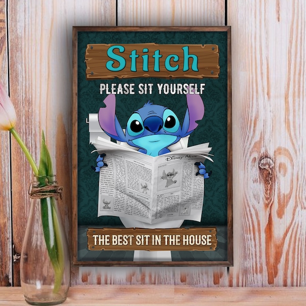 Stitch Toilet Decor - Etsy