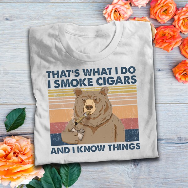 Cigar Smoking Bear - Etsy