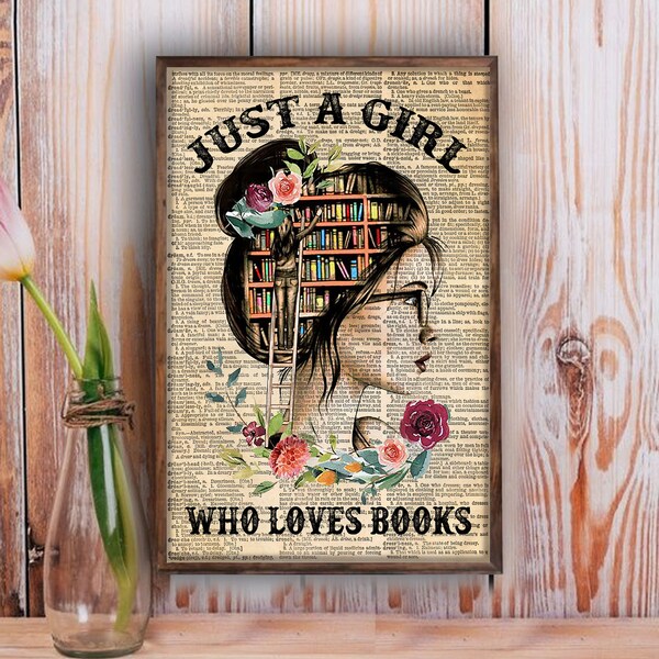 Love Books Poster - Etsy