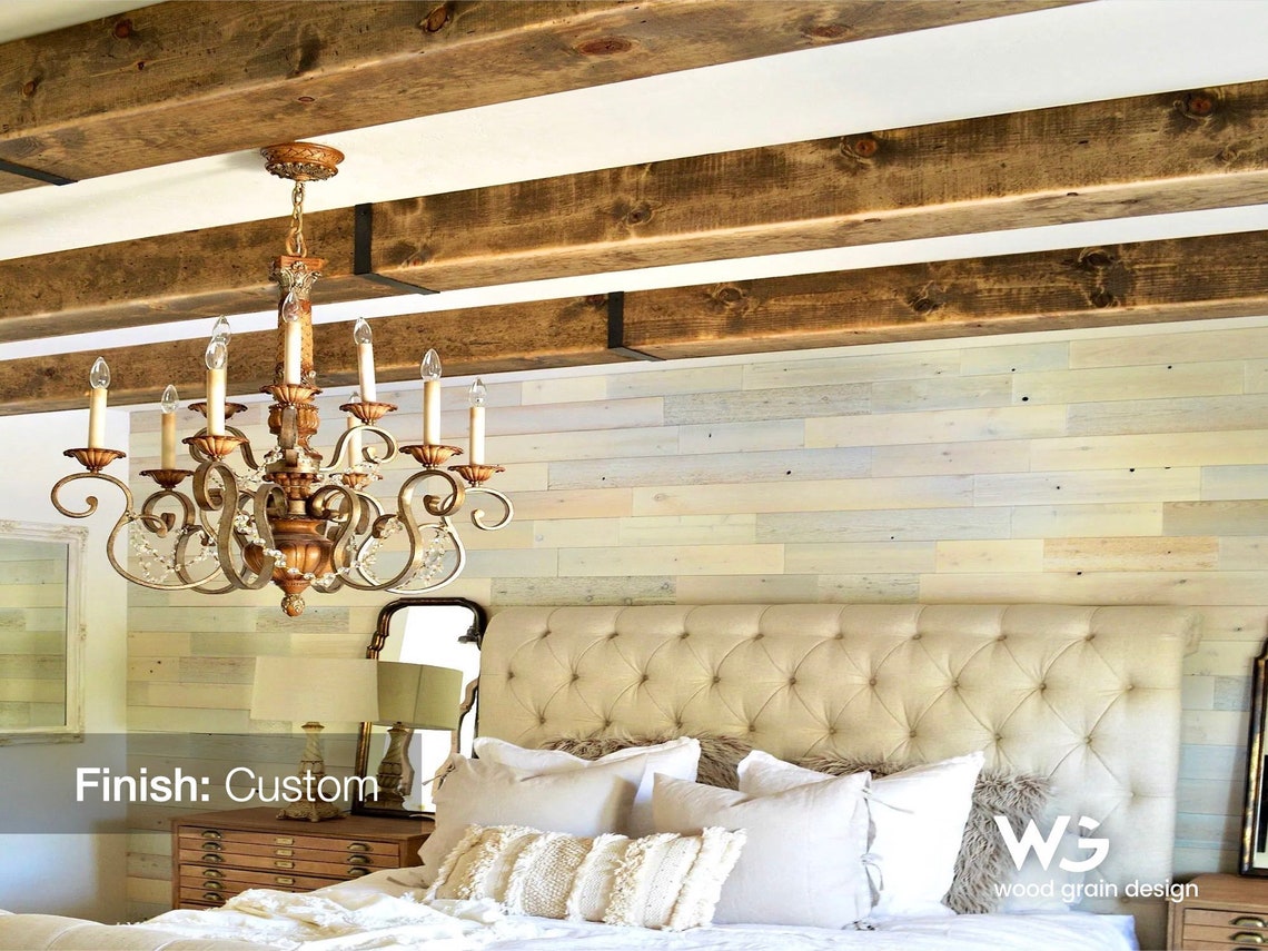 Rustic Wood Beams Reclaimed Wood Look - Etsy