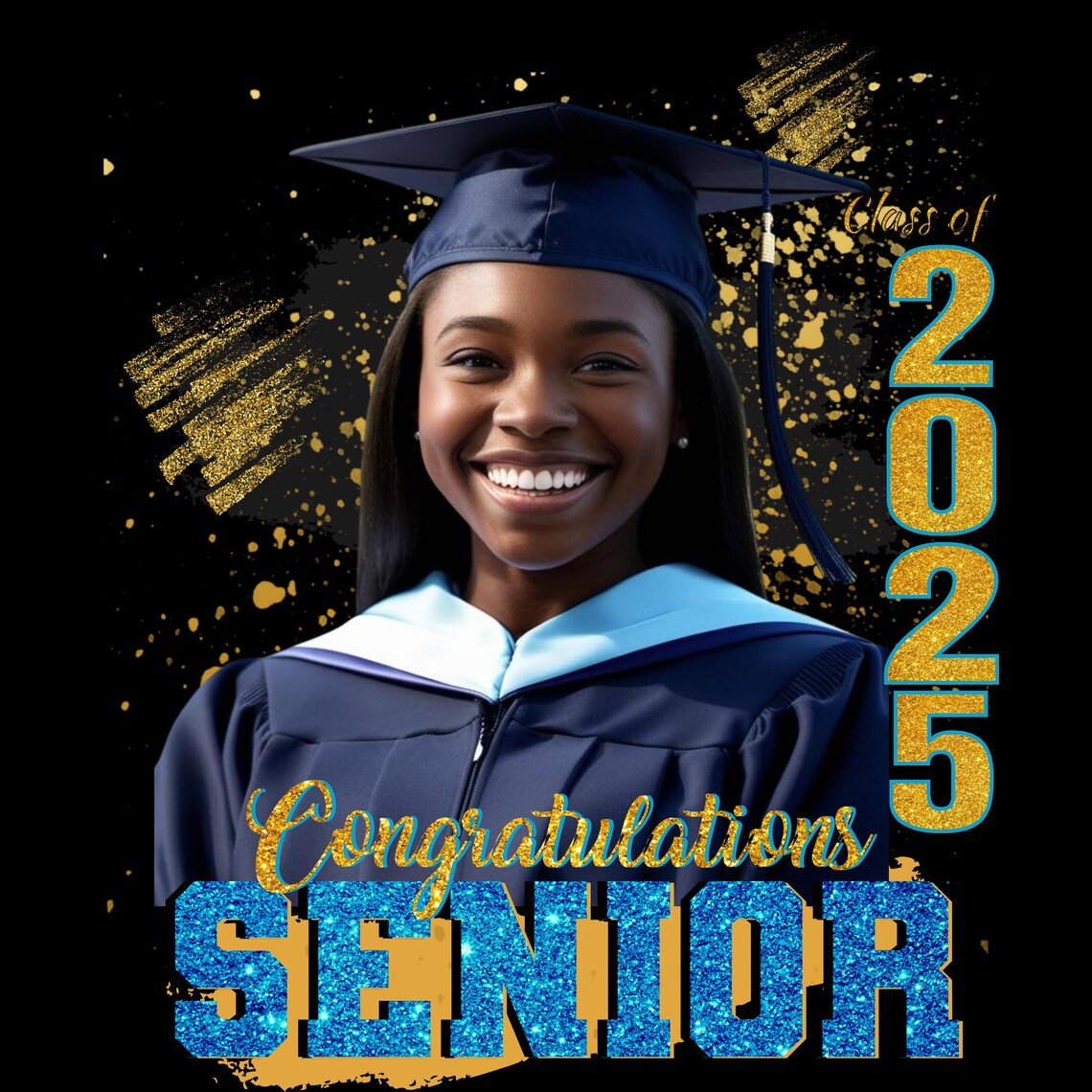 2025 Graduation Template With Frames | Editable Grad Frame |digital ...