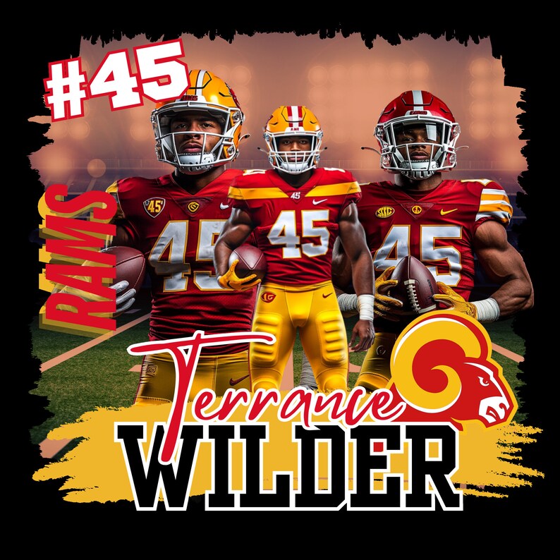 Canva Football Templates Bundle 1, Digital, Template, Sports, Football ...