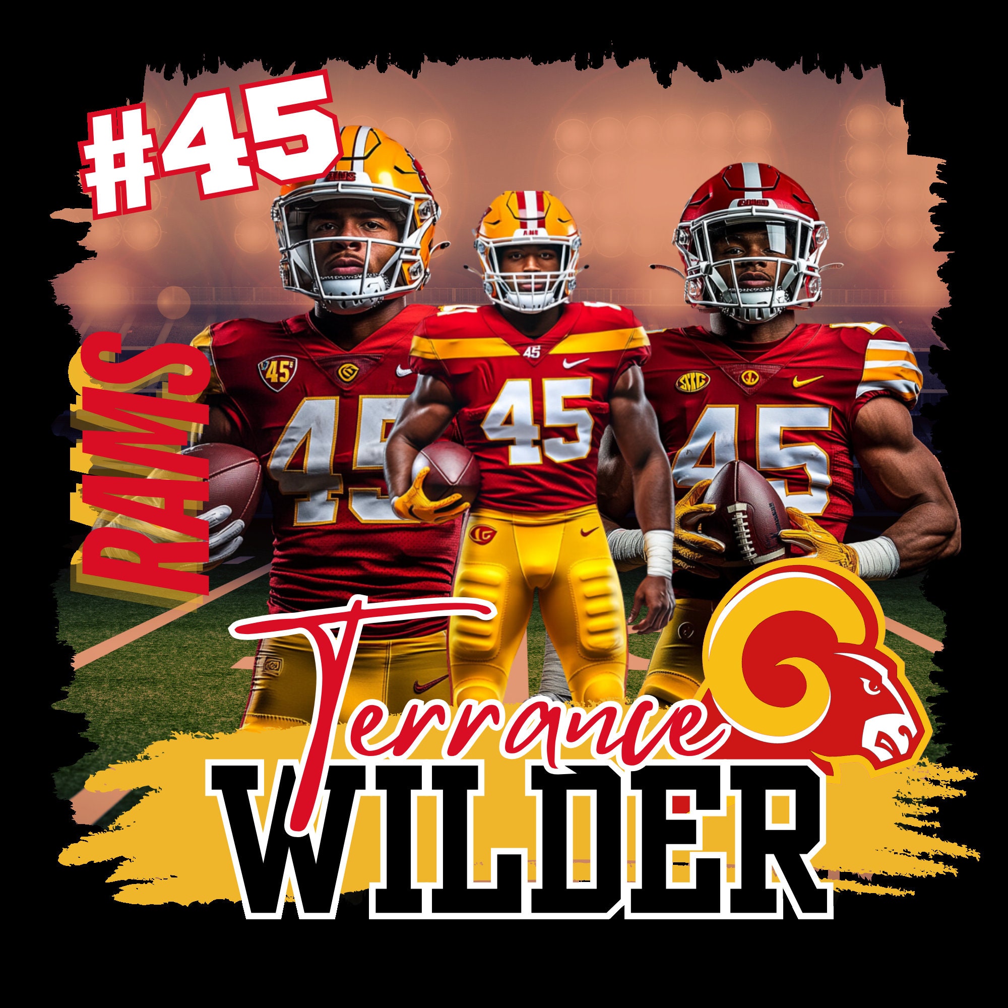 Canva Football Templates Bundle 1, Digital, Template, Sports, Football ...