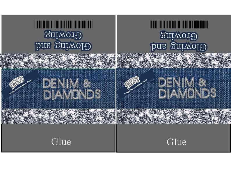 Canva Denim & Diamonds Editable Template, Canva Editable Template ...