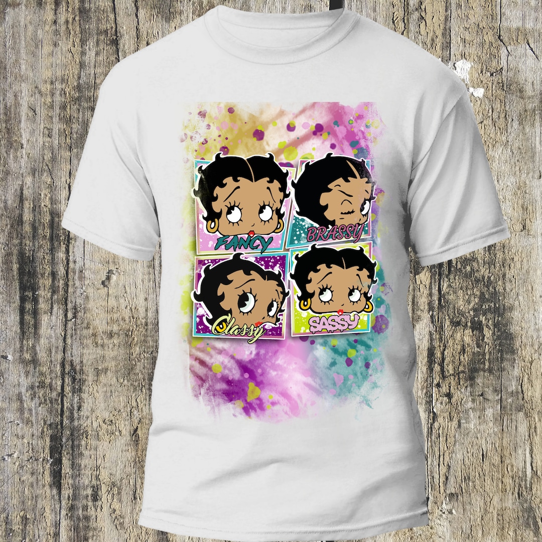 Betty Boop Fancy Brassy Classy Sassy T-shirt Street Fashion - Etsy
