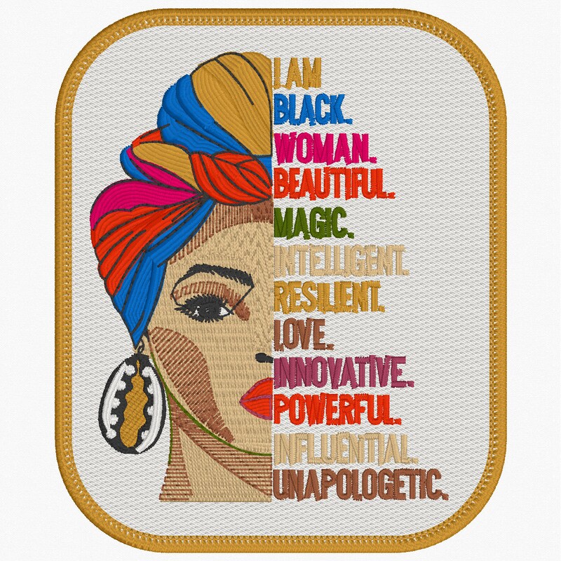 Black Woman Patch - Etsy